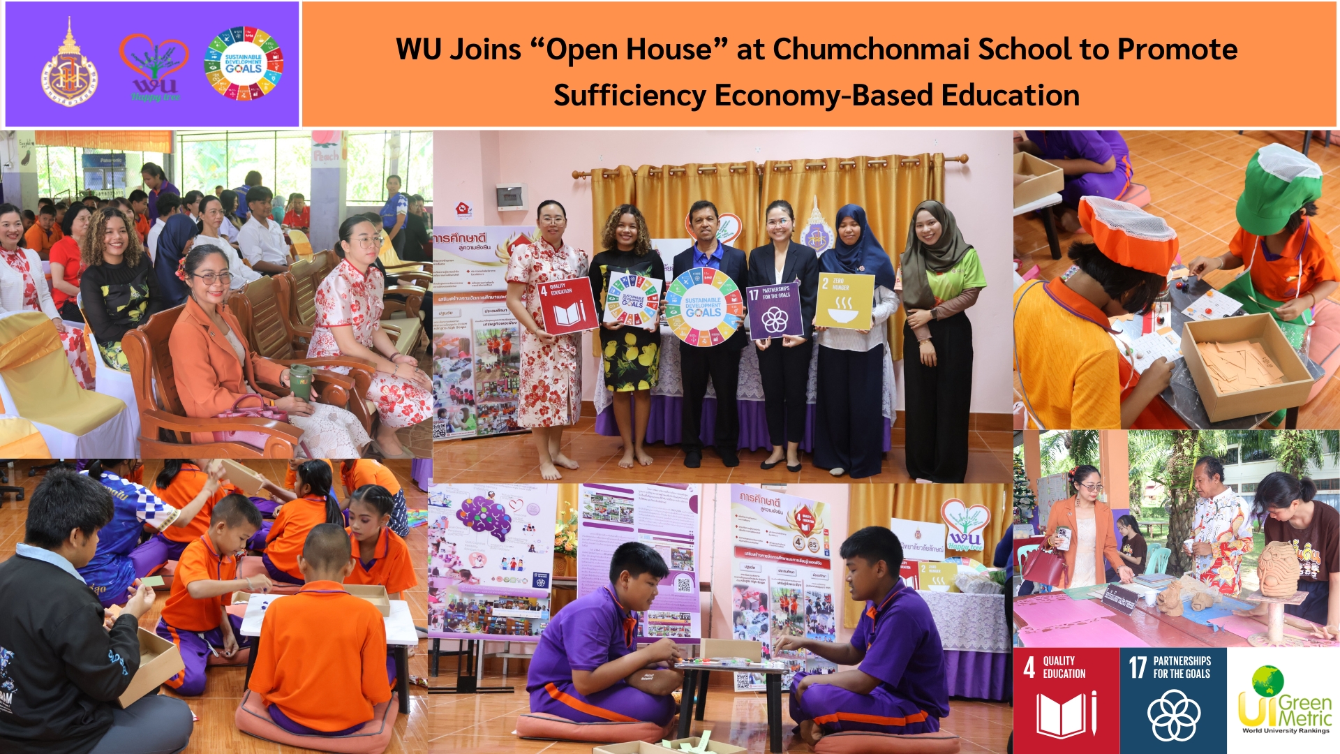 WU Joins “Open House” at Chumchonmai School